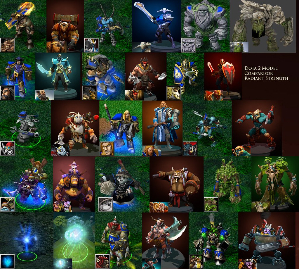 Veja como eram os heróis do Dota 2 no Dota | Hu3br